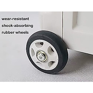 Folding Shopping Trolley Cart, Handle Trolley Cart, Utility Trolley Box, Cart Foldable Rolling Pull Cart Collapsible Utility Cart with Lid and Telescopic Handle 35L/50L Storage Crate with Wheels