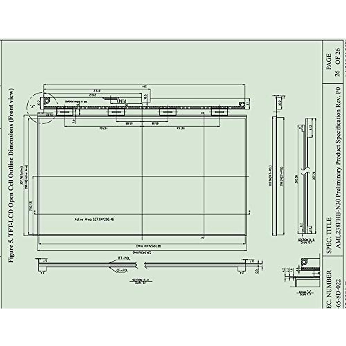 SANZAMELIN 23.8" inch 1920 X1080 TFT LCD Module Screen with LVDS Interface Display and IPS Viewing Angle Panel