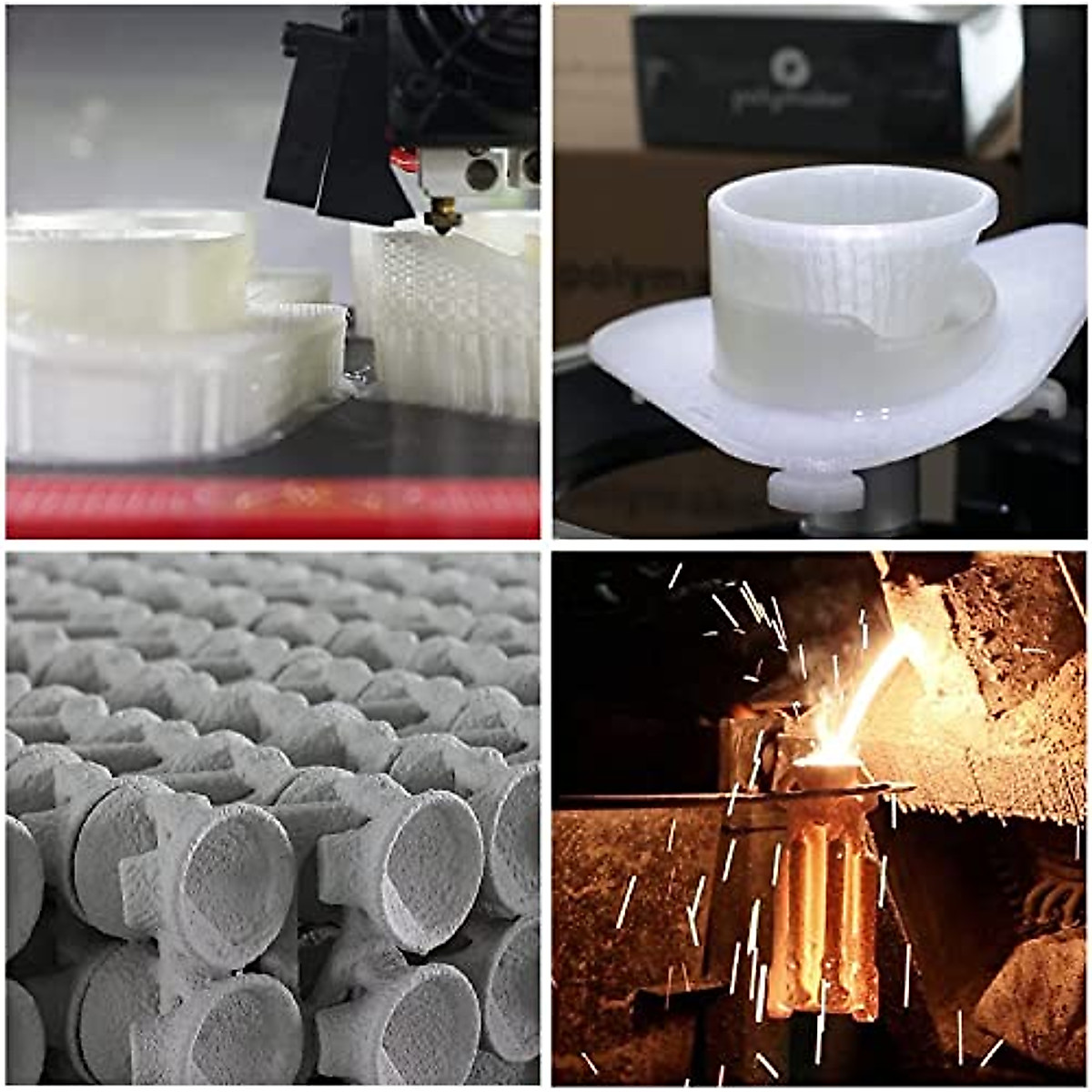 Polymaker PolyCast Filament 1.75mm for Investment Casting 750g Cardboard Spool - 3D Printer Filament for Lost Wax Investment Casting, Similar to Wax Filament for Metal Casting Plaster Cleanly Burn Out