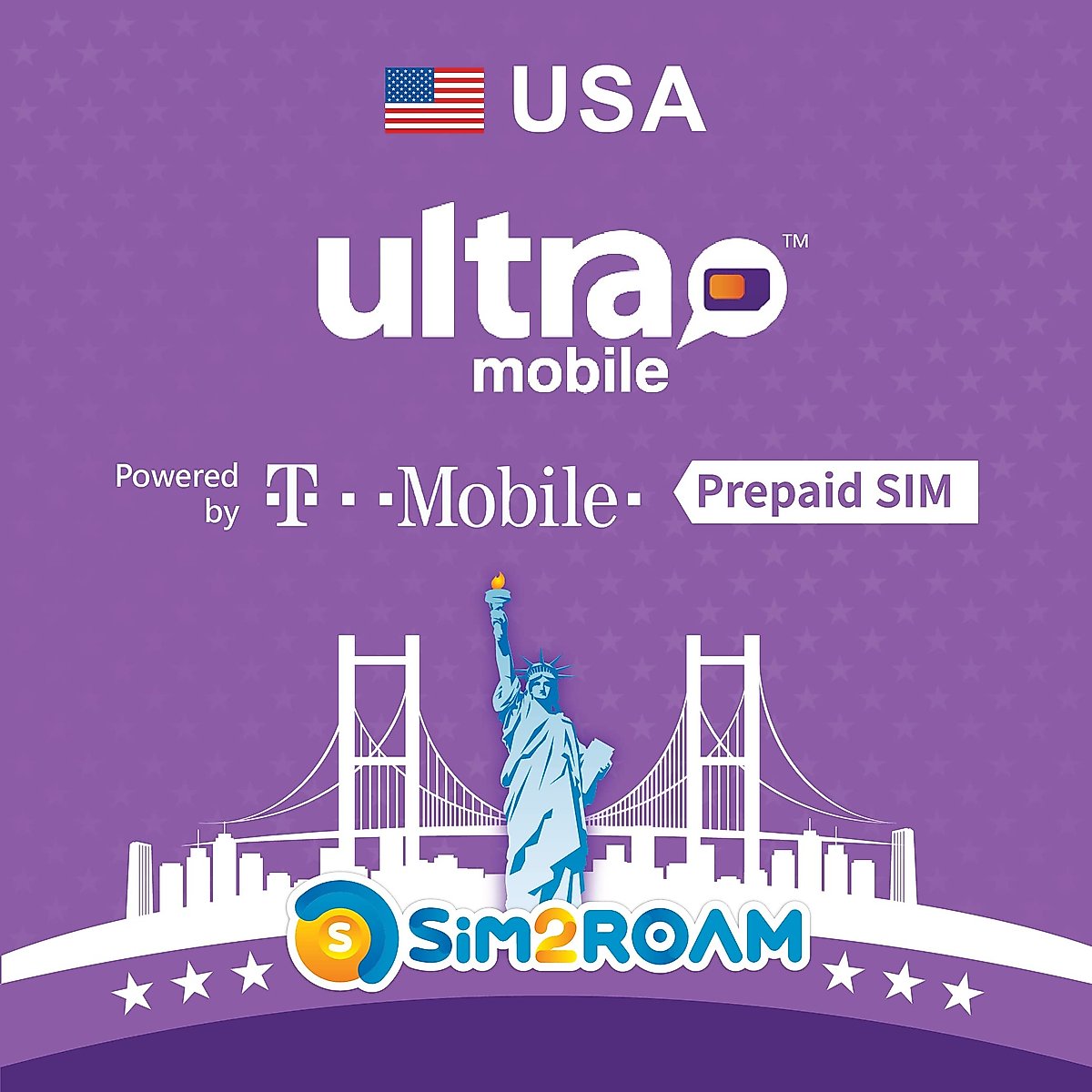 USA Ultra T-Mobile Blank SIM Card | | for iOS Android 5G 4G LTE Smart Phones | Talk SMS Data | Triple Cut 3 in 1 Simcard - Standard Micro Nano | No Contract Cellphone Plan | USA Coverage