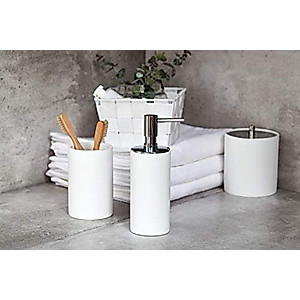 WENKO Adria Mini Square 20369100 Woven Plastic Storage Basket 14 x 9 x 14 cm White