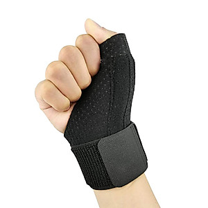 AMABAZR Thumb & Wrist Stabilizer splint for BlackBerry Thumb, Trigger Finger, Pain Relief, Arthritis, Tendonitis, Sprained,Carpal Tunnel,Stable,Lightweight and Breathable Right/Left