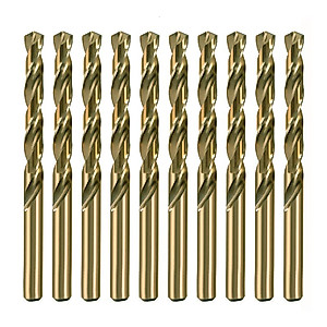 Cobalt Drill Bit 3/32 in. HSS Co M35 Jobber Length Twist Drill Steel Metal-10Pcs