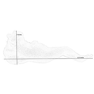 Bellaa 25686 Napping Frog Statue Relax Resting Meditating Zen Garden Buddha Sculpture Yoga Contented Talisman Gift Feng Shui Vastu Figurine