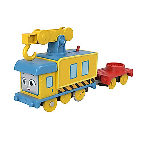 Thomas & Friends Motorized Toy Carly The Crane Battery-Powered Rail Vehicle for Pretend Play Preschool Kids Ages 3+ Years