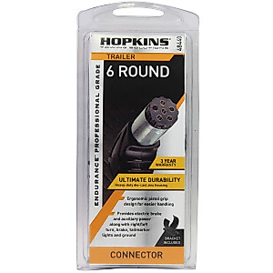 Hopkins 48440 Endurance 6-Pole Round Trailer End Plug