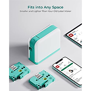 Vixic Label Makers - Label Maker Machine with Tape P3200 Portable Bluetooth Handheld Label Printer for Labeling Home Office Organization Included Multiple Templates for Phone Pad USB Rechargeable