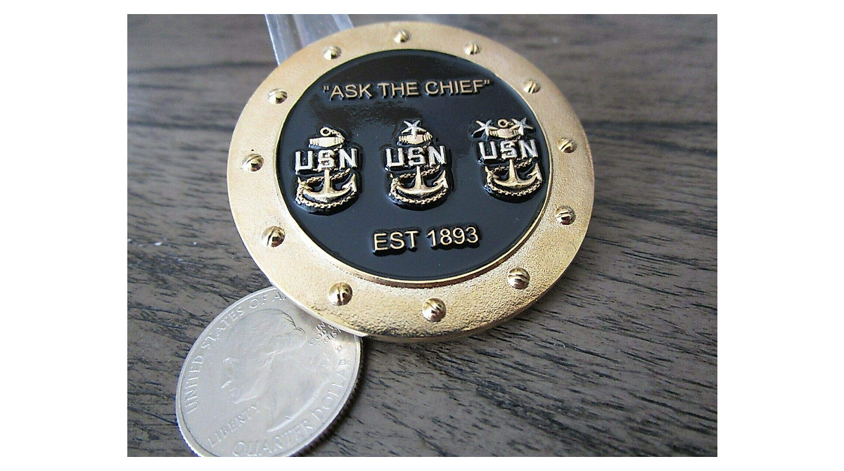 USN Popeye Challenge Coin - Navy Chief CPO Gift | Oneworldtreasures
