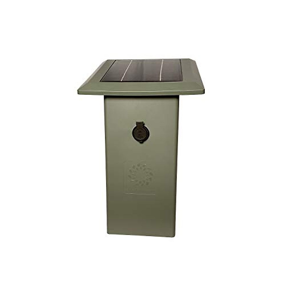 SuperCharge7™ Solar Powered USB Charging Station in Weathered Bronze, Cell Phone Charger, Outdoor, Weatherproof
