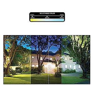 NUWATT LED Flood Light Outdoor 50W, Waterproof LED Flood Light with 1/2" Knuckle Mount, 7050 Lumens, 3CCT Color Selectable LED Flood Light for Yard Garden Garage Commercial, 100-277V, Bronze Finish