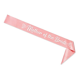 Party to Be Set of 2 PCS Rose Gold Maid of Honor and Mother fo the Bride Sashes Bachelorette Party Wedding Decorations