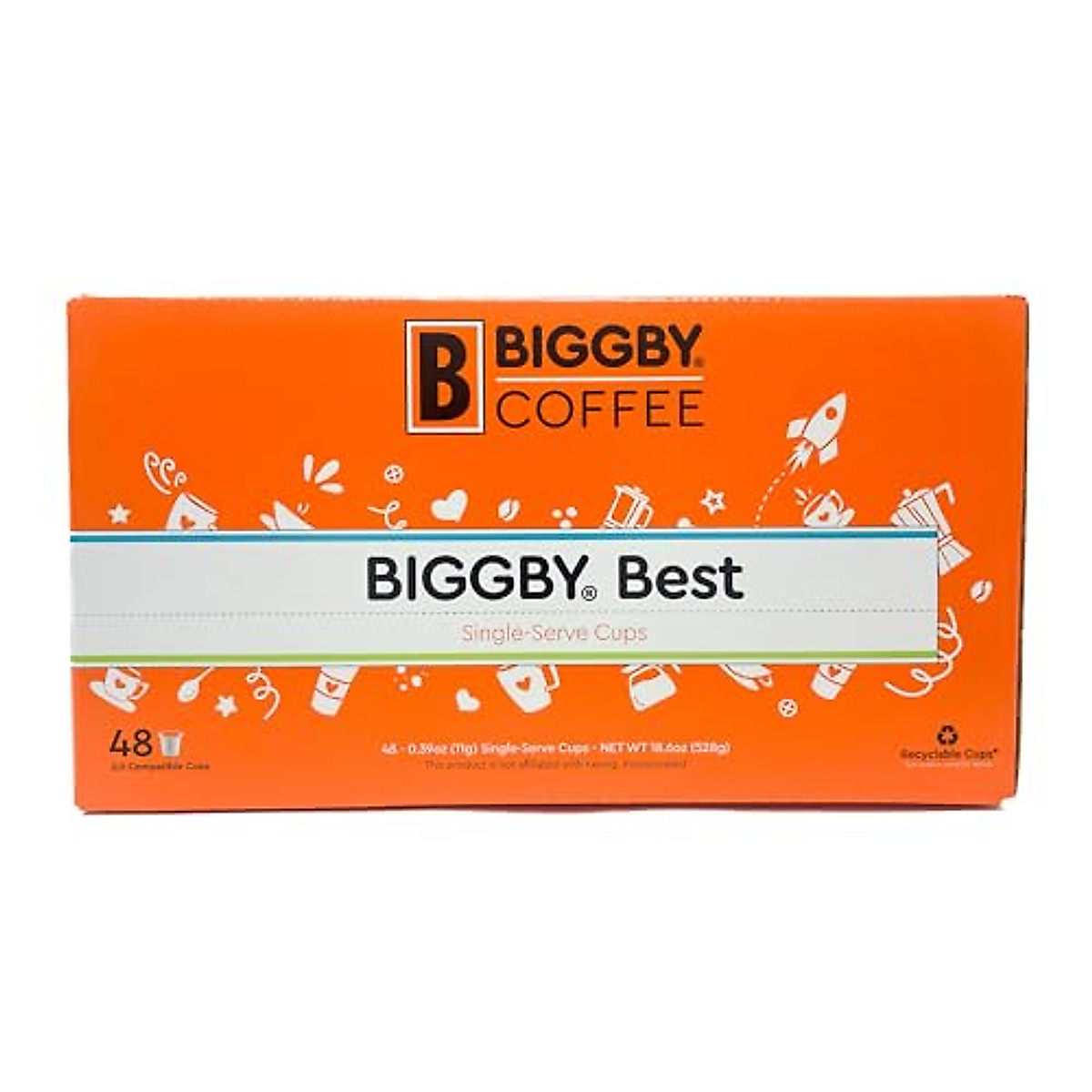 BIGGBY Best Medium Roast, 48 Count Single Serve Coffee