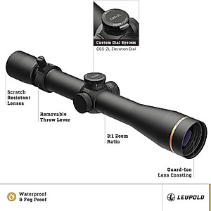 Leupold VX-3HD 4.5-14x40 (30mm) CDS-ZL Side Focus Wind-Plex Reticle Riflescope