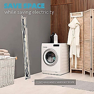 JAUREE 95 Inches Clothes Drying Rack Clothing Folding Indoor Outdoor, Heavy Duty Stainless Steel Laundry Drying Rack, Foldable Portable Garment Rack with 20 Windproof Hooks