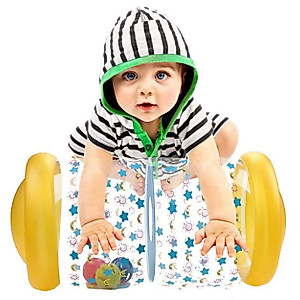 QINGBAO Baby Crawling Toy Fitness Toys Exercise Your Baby's Hearing and Touch Exercise Your Baby's Muscles and Coordination (Yellow)