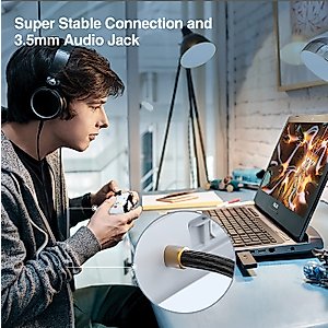 Usergaing Xbox Controller Wireless Fits for Xbox Series X/S/Xbox One/Xbox One S/One X/One Elite/Windows 7/8/10/, Wireless PC Gamepad with Audio Jack-White