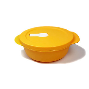Tupperware CrystalWave Microwave 600 ml Orange Micro Wave Pop Plus Fix