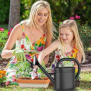 1 Gallon Watering Can for Indoor Plants, Garden Watering Cans Outdoor Plant House Flower, Large Long Spout with Sprinkler Head