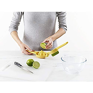 Joseph Joseph JuiceMax Dual-Action Citrus Press, One Size, Yellow