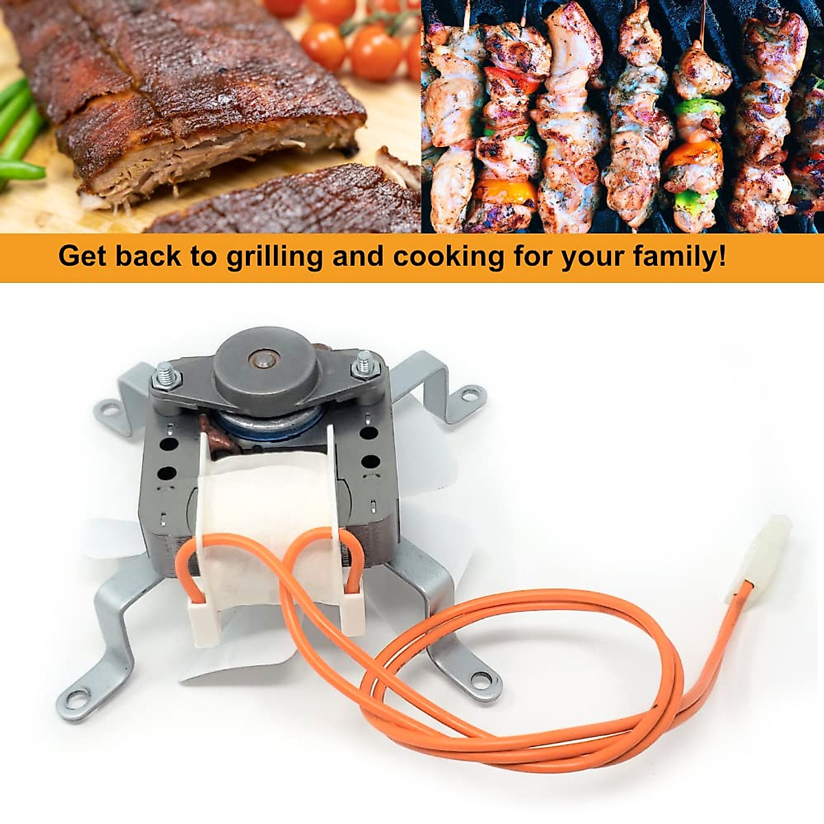 Combustion/Convection Fan Motor fits Traegers Pitboss Campchef and Others