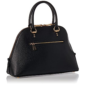 Coach Katy Satchel In Signature Canvas (Black)