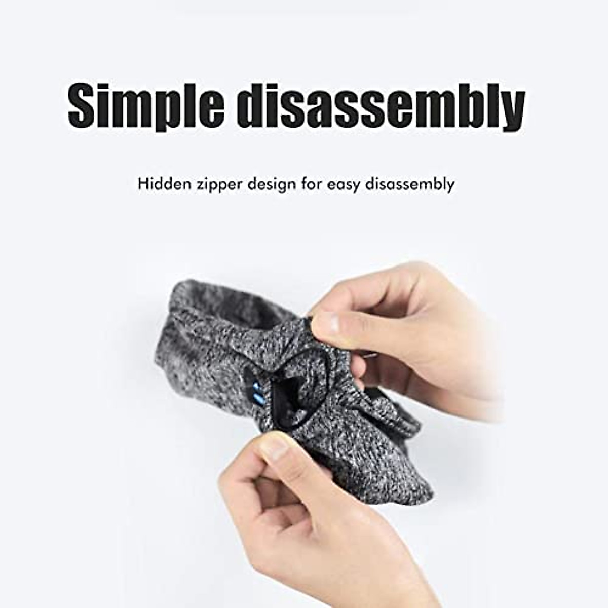 HaetFire Sleep Headphones Wireless Sports Headband, Sleeping Headsets Soft Elastic Band Music Headband Sweatband Earphone with Ultra-Thin Speakers Mic for Women Men Workout Running Yoga Travel