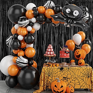 4 Pack Black Foil Fringe Curtain, Black Tinsel Backdrop, 3.3×6.6 FT Black Fringe Backdrop, Black Streamers Party Backdrop Decorations for Halloween Birthday Graduation Weedding Party Decoratios