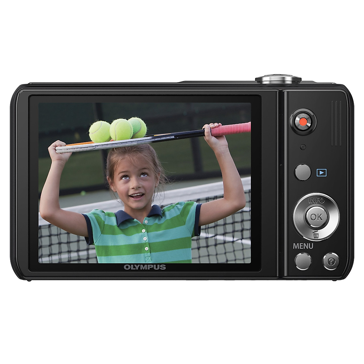 Olympus VR-320 14 MP Digital Camera with 12.5x Optical Zoom and 3" LCD (Black) (Old Model)