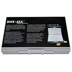 Two AideTek BOXALL72 SMD SMT Resistor Capacitor 1206 0805 0603 Box Organizer Craft Beads Storage 72 Compartments on Each Box