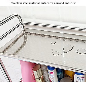 BKGDO Washer Storage Frames Floor Standing for Over Toilet,Multi-Purpose Multi-Layer Washinghine Shelf,Stainless Steel Washinghine Shelf,Round Tube Bathroom Rack Bathroom/155Cm