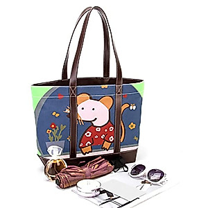 TBOUOBT Handbags for Women Fashion Tote Bags Shoulder Bag Satchel Bags, mouse cartoon animal