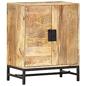 vidaXL Sideboard Buffet Kitchen Storage Cabinet with Doors Liquor Dining Room Hallway Cupboard Console Table Accent Cabinet Entryway Solid Wood Mango