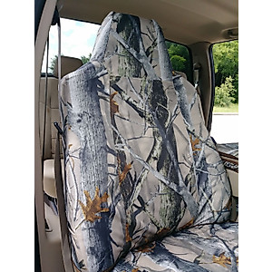 Durafit Seat Covers | FD77 XD3-C | 2002-2007 Ford F250-F550 Front/Back Car Seat Cover in XD3 Camo Endura Fabric | Front 40/20/40 High Back | Rear is Solid Bench | Not for 60/40 Double Cab only