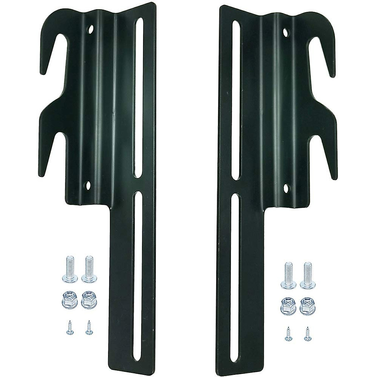 CAFORO #711 Bolt-On to Hook-On Conversion Bed Frame Brackets, Bed Rail Headboard Bracket, Bed Hook Adapter Kit (Set of 2)