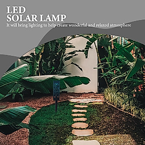 Happyyami 2 Pcs Hollow Out Lamp Out Door Decor Outdoor Decor Lampara Solar Para Exterior Solar Ground Plug Light Solar Powered Lawn Lights Solar Powered Led Landscape Light Yard Lawn Light