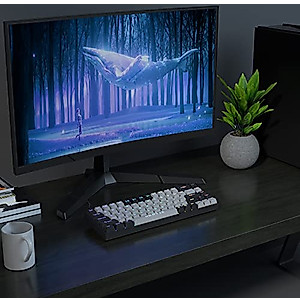 UBOTIE Wired Mechanical Gaming Keyboard, 60% 68keys Compact FPS Game USB Keyboards with Clicky Switches, Multi LED Backlit for PC Mac Xbox