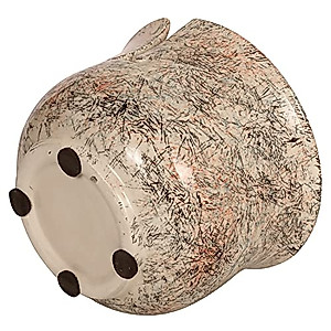 ABHANDICRAFTS XXL Large Ceramic Knitting Yarn Bowl for Crochet Storage Bowl Designed with Multi Color Hand Painting