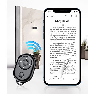 M3 Bluetooth Remote Camera Shutter Clicker & Page Turner for Cellphones/Tablets (Andriod 8.0+ and iOS 6.0+) - Selfies Remote, Scroll Pages for Tiktok eBook