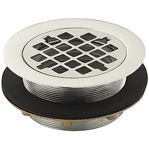 KOHLER 9132-SN Shower Drain, 1, Vibrant Polished Nickel