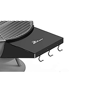 BBQ Dragon Grill Table - Fits 22" Weber Charcoal Grills, Weber Grill Accessories - Strong & Sturdy BBQ Table Shelf, Kettle Table - Weber Kettle Grill Accessories Folds to Store Inside Barbecue Grill