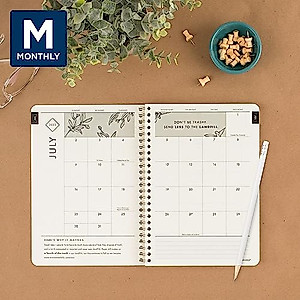 2023-2024 Cambridge® GreenPath Academic Weekly/Monthly Planner, 5-1/2" x 8-1/2", Floral, July 2023 to June 2024, GP40-200A