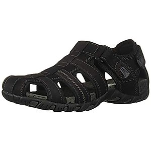 Nunn Bush Men's Rio Bravo Fisherman Closed Toe Outdoor Sandal, Black, 11 Wide