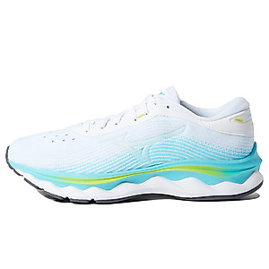 Mizuno Women's Wave Rider 25 Sneaker, White, 9.5