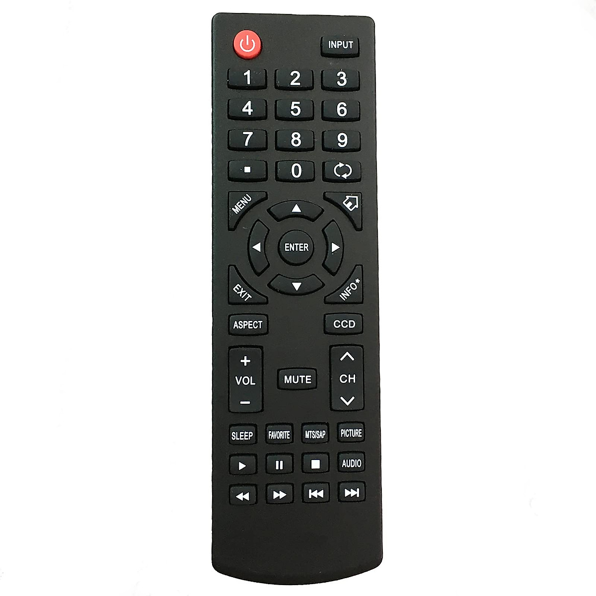 Replacement Remote Control Fit for DX-26L100-A13 DX-32D310NA15 DX-55L150A11 DX-LCD26-09 DX-LCD22-09 DX-LCD1909 DX-LCD2609 NS-37D20SNA14 for Insignia Dynex TV