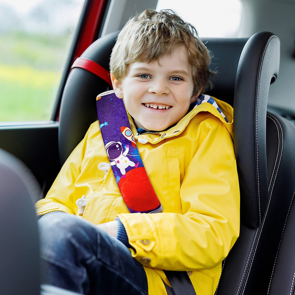 Car Seat Strap Covers for Baby Kids Car Seat Strap Pads Soft Car Seat Shoulder Strap Pads 2 Pack Car Seat Neck Cover Toddler Neck Pad Protector