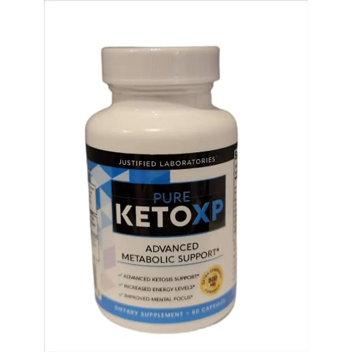 Pure Keto Xp Pills Advanced BHB Ketogenic Supplement Exogenous Ketones Ketosis for Men Women 60 Capsules 3 Bottles