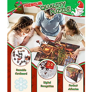 Protado Advent Calendar 2023 Christmas Jigsaw Puzzle, 24 Days Surprise Christmas Countdown Calendars for 6+ Kids and Adults, 1000 Pieces Puzzle Great Stocking Stuffer Xmas Presents Home Decor 27.5*19.7in