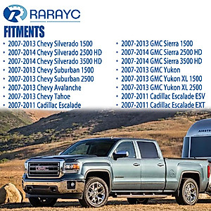 RARAYC Interior Door Handle | for 2007-2014 Chevy Silverado, Tahoe, Avalanche, GMC Sierra, Yukon, Yukon XL, Cadillac Escalade | Replaces# Front Left Drivers Side 20833606, 80374