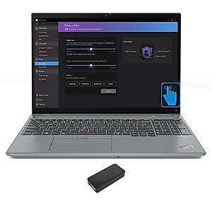 Lenovo T16 Gen 2 Home & Business Laptop (Intel i7-1355U 10-Core, 16GB DDR5 5200MHz RAM, 512GB SSD, Intel UHD, 16.0" 60 Hz Touch Wide UXGA (1920x1200), Fingerprint, WiFi, Win 11 Pro) with USB-C Dock
