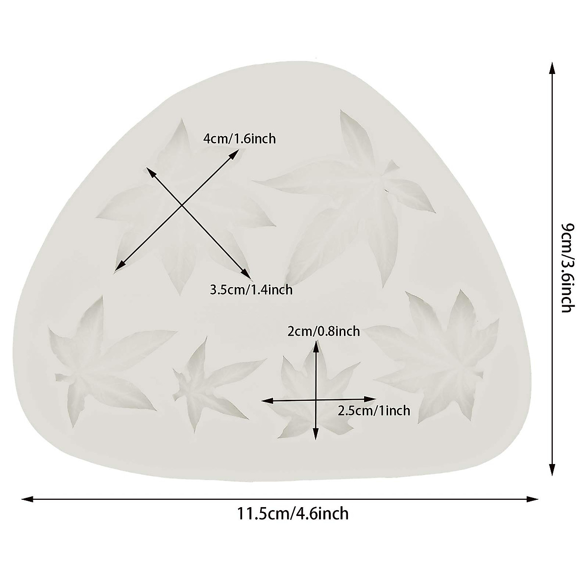 2 Pieces Weed Leaf Cake Fondant Mold Pot Leaves Silicone Mold for Weed Leaf Theme Cake Decoration, Chocolate Candy Polymer Clay Cookie Sugar Craft (Gray)
